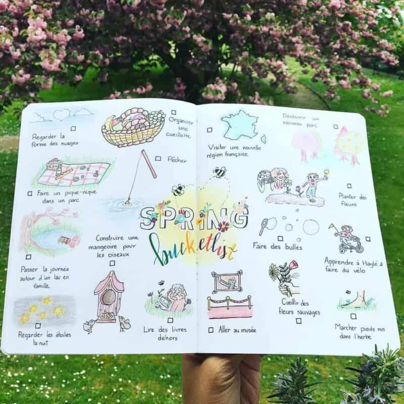 25 Inspiring Spring Bucket List Ideas And Bullet Journal Pages | Masha ...