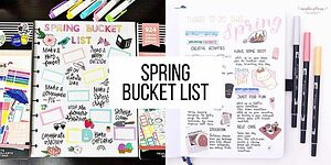 25 Inspiring Spring Bucket List Ideas And Bullet Journal Pages | Masha ...