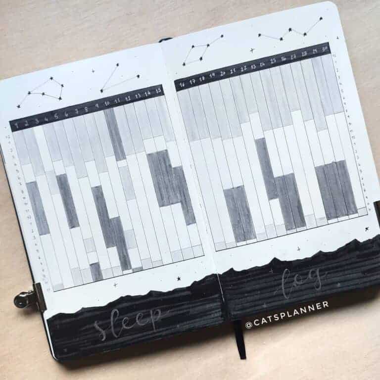 21 Adorable Bullet Journal Sleep Trackers For Better Sleep Habits ...