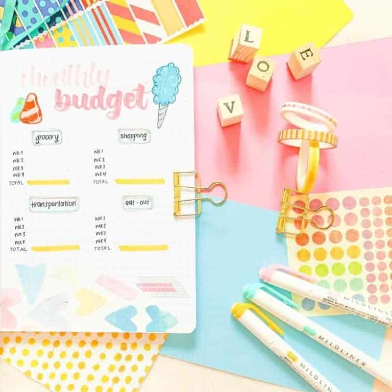 Bullet Journal Budget Tracker Ideas To Organize Your Finances | Masha Plans