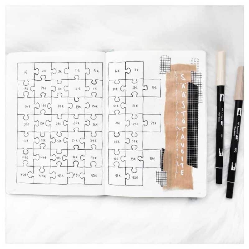 11 Bullet Journal Savings Tracker Ideas | Masha Plans
