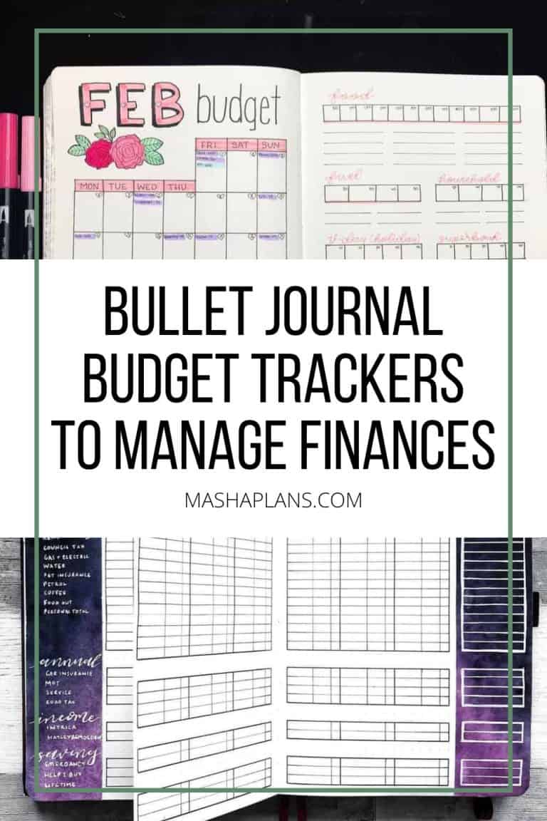 Bullet Journal Budget Tracker Ideas To Organise Your Finances