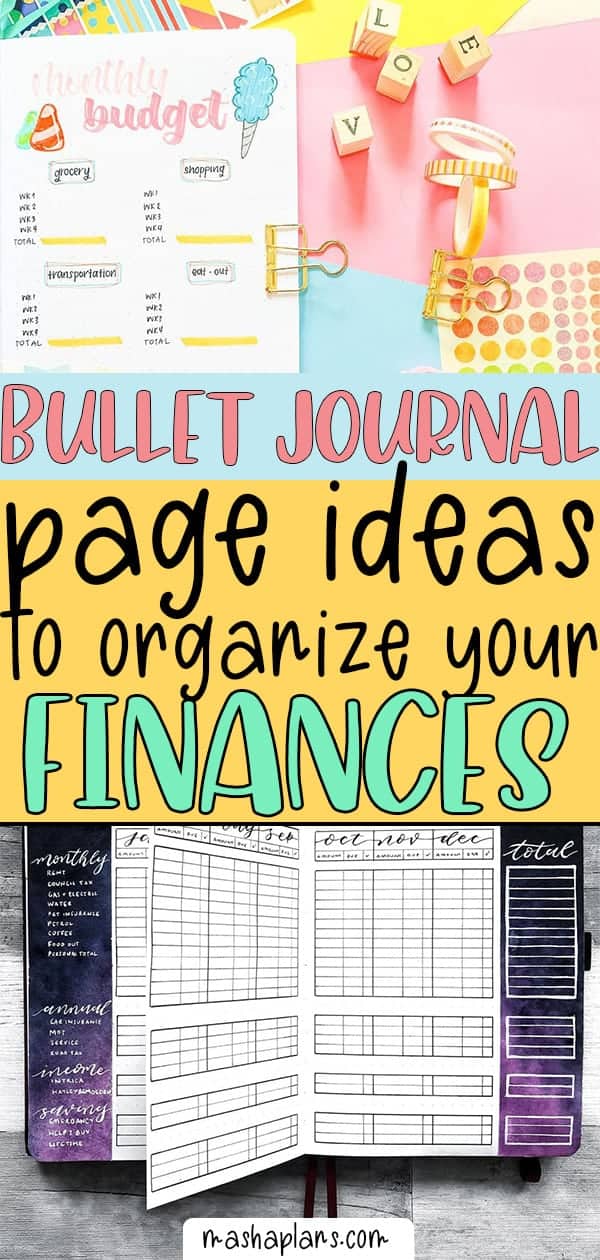 Bullet Journal Budget Tracker Ideas To Organise Your Finances