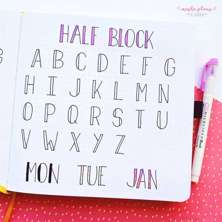 23 Bullet Journal Fonts You Need To Try Today