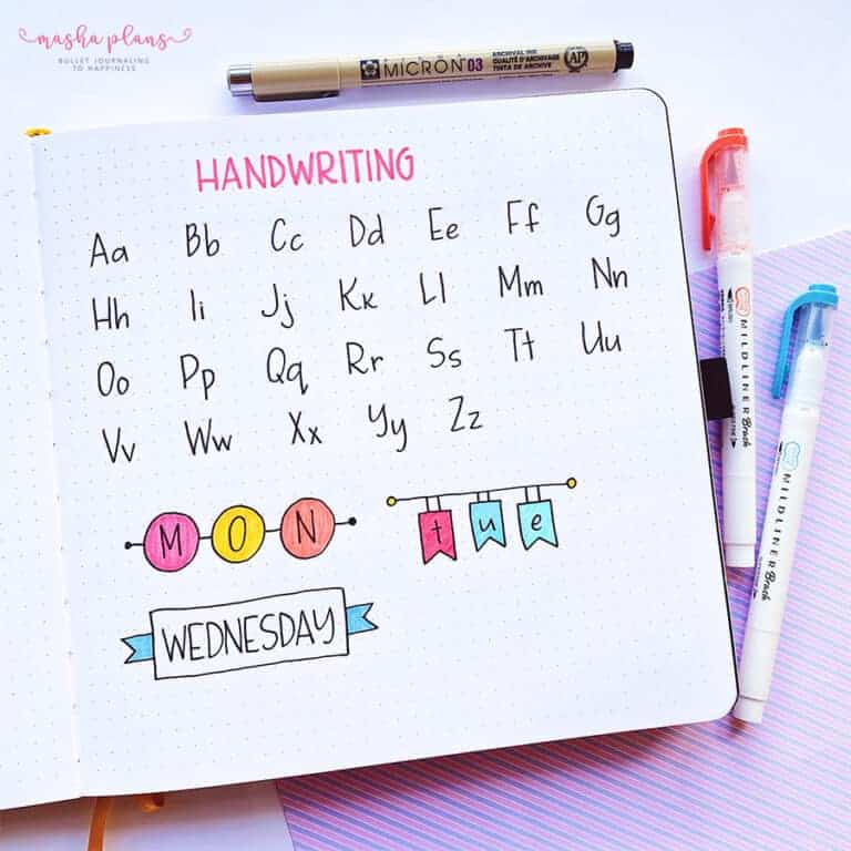 5 Easy Handwriting Fonts You'll Love | Masha Plans