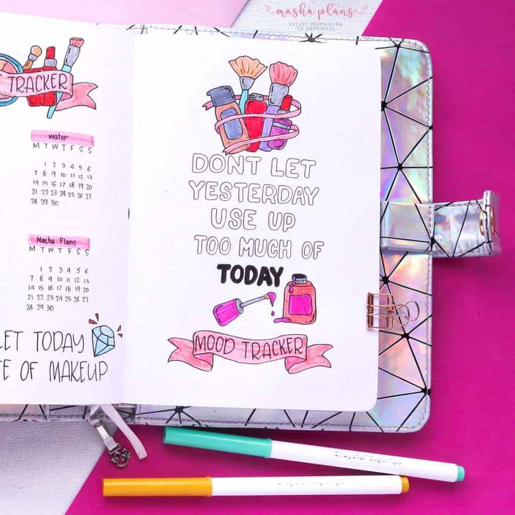 Makeup Bullet Journal Theme Inspirations | Masha Plans