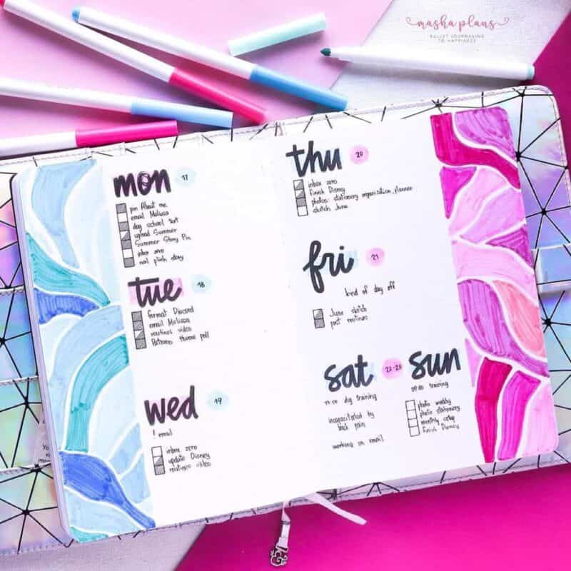 Finding Your Style Of Bullet Journal Weekly Spread