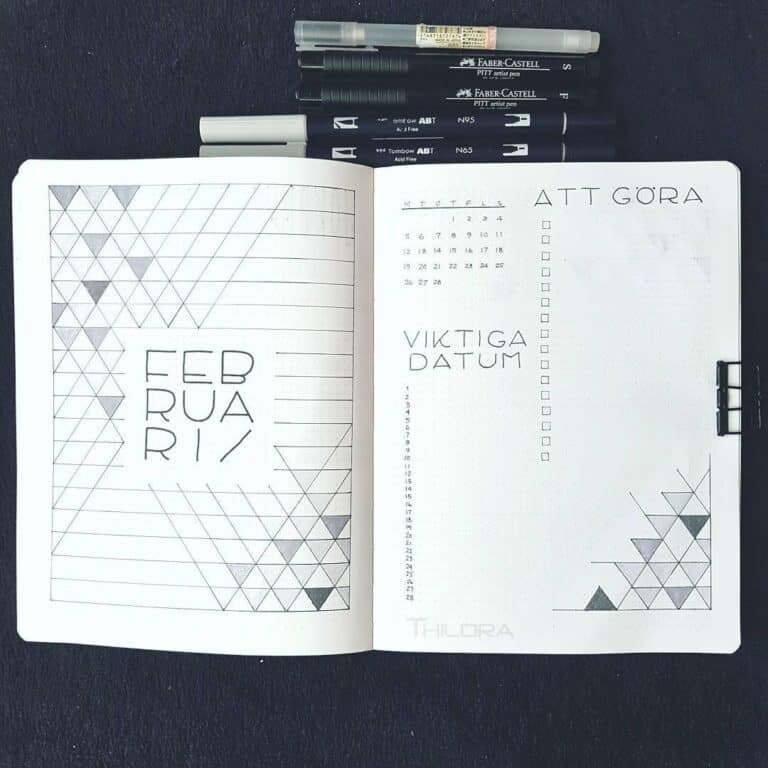 13 Simple Patterns For Your Geometric Bullet Journal Pages | Masha Plans