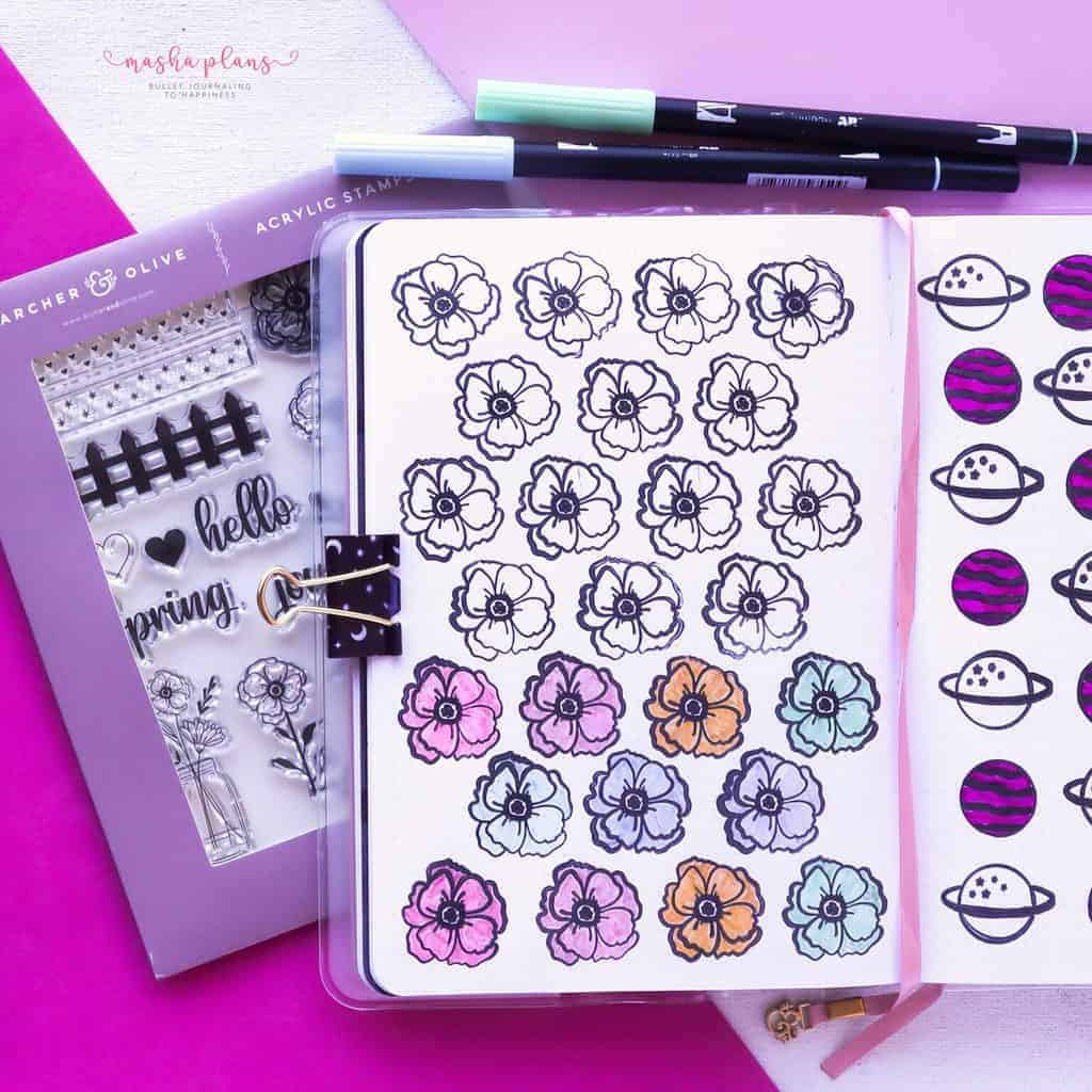 13 Simple Patterns For Your Geometric Bullet Journal Pages | Masha Plans