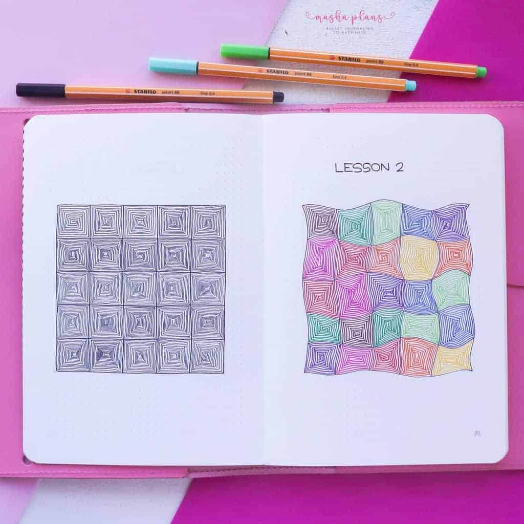 13 Simple Patterns For Your Geometric Bullet Journal Pages | Masha Plans
