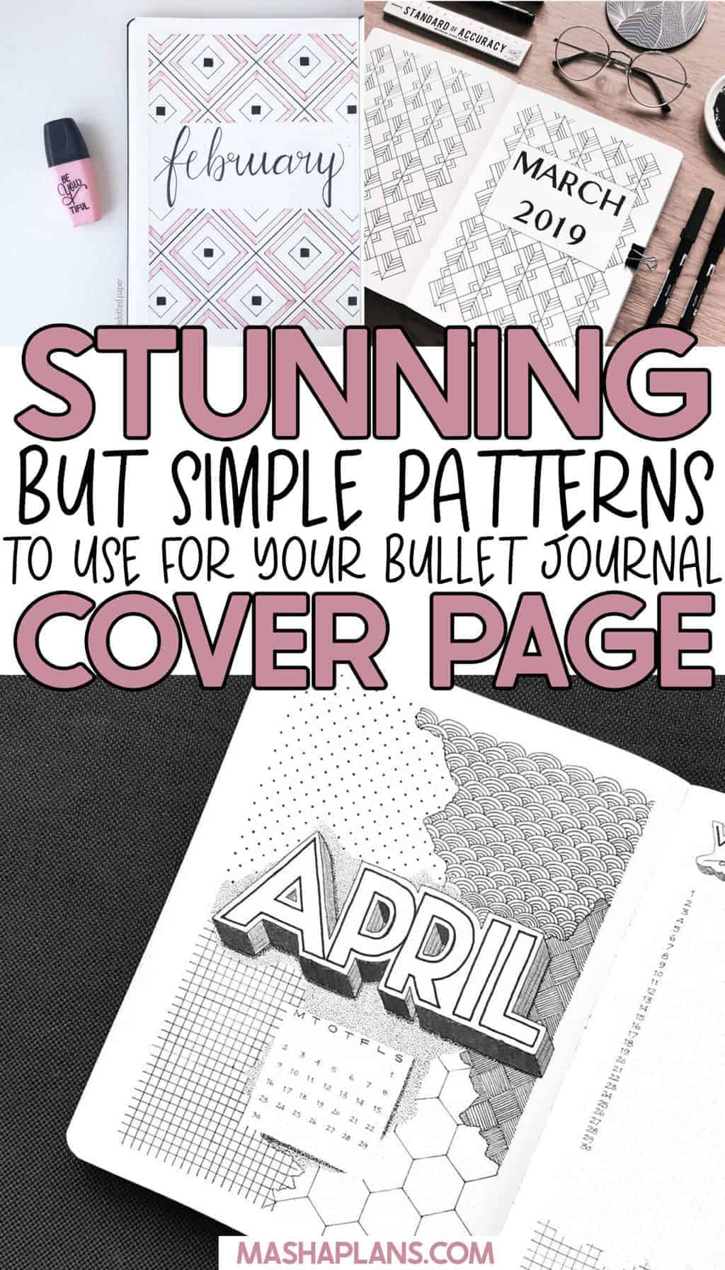 13 Simple Patterns For Your Geometric Bullet Journal Pages | Masha Plans
