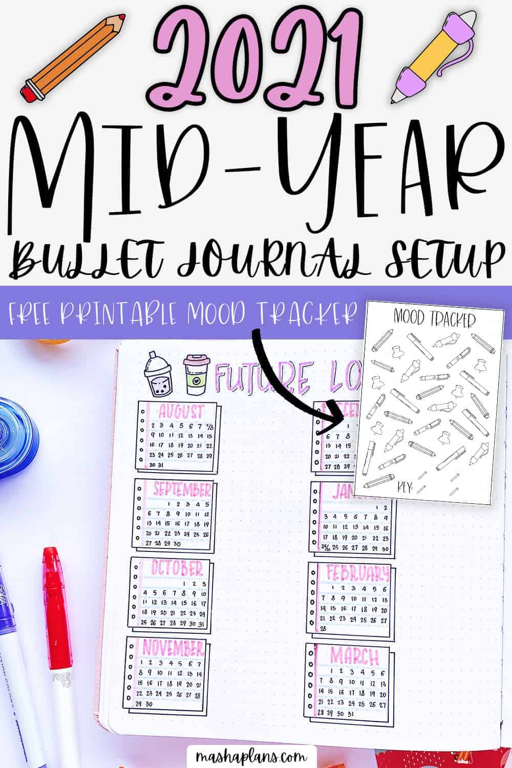 2021 - 2022 Bullet Journal Setup | Masha Plans
