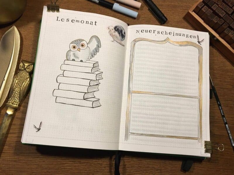 31+ Creative Bullet Journal Book Tracker Pages | Masha Plans