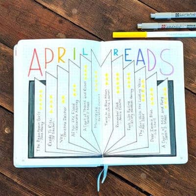 31+ Creative Bullet Journal Book Tracker Pages