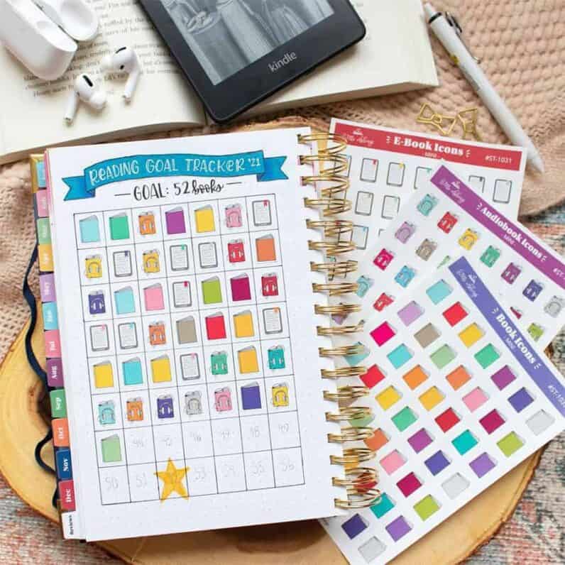 31+ Creative Bullet Journal Book Tracker Pages