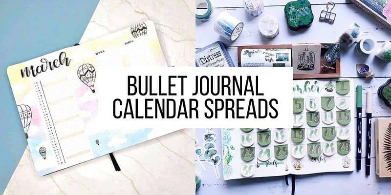 Creative Bullet Journal Calendar Spread Inspirations Masha Plans