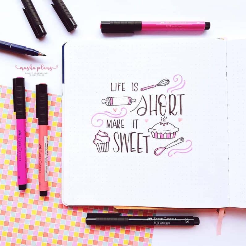 Cozy Baking Bullet Journal Theme: November Plan With Me | Masha Plans