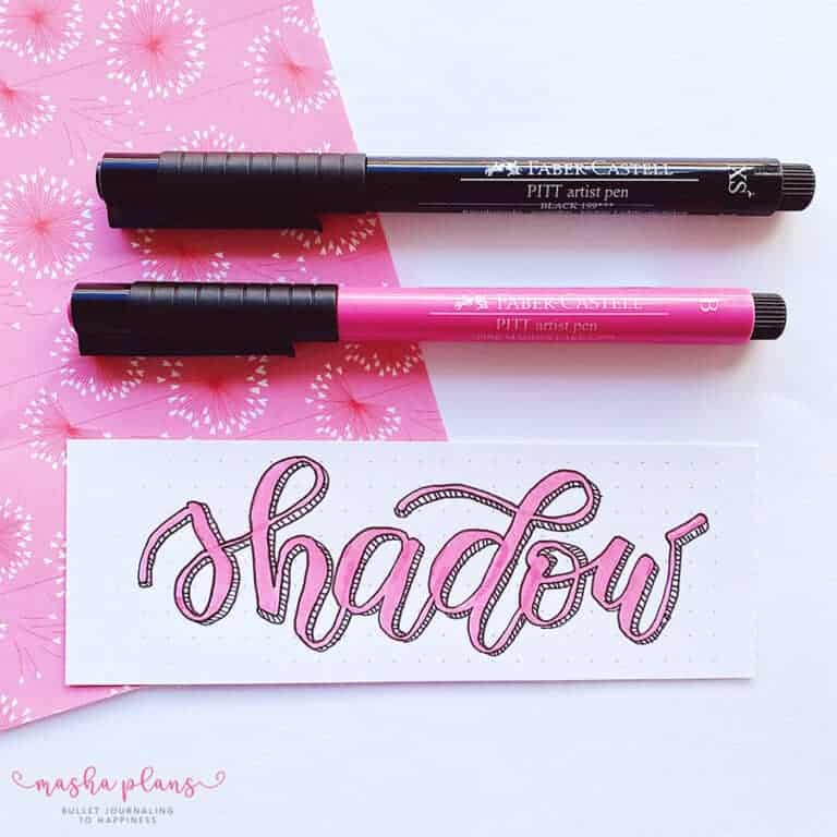 11 Simple Ways To Add Shadow To Your Brush Letters | Masha Plans