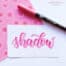 11 Simple Ways To Add Shadow To Your Brush Lettering | Masha Plans