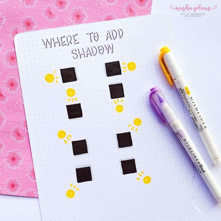 11 Simple Ways To Add Shadow To Your Brush Lettering | Masha Plans