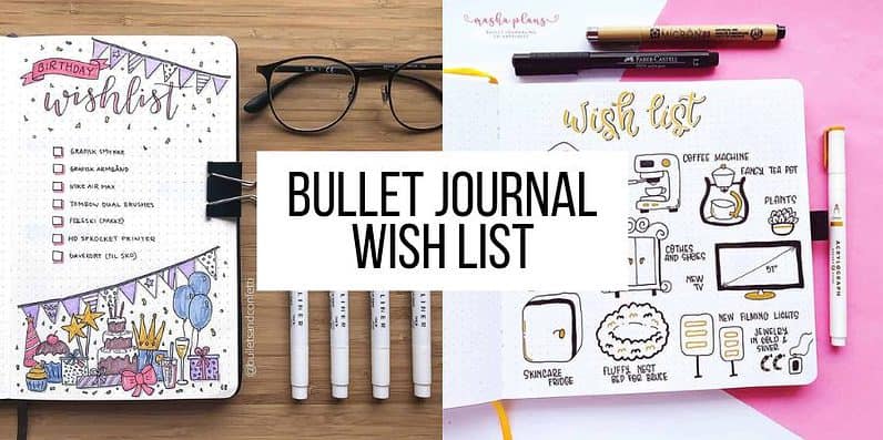 21 Creative Bullet Journal Wish Lists | Masha Plans