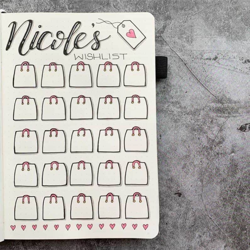 21 Creative Bullet Journal Wish Lists | Masha Plans