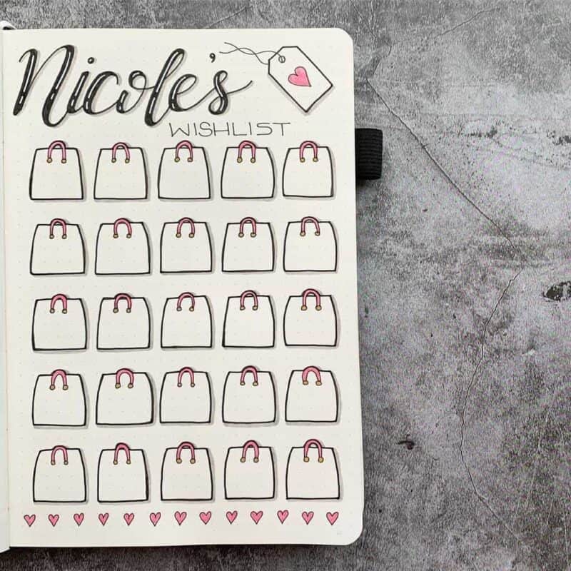 21 Creative Bullet Journal Wish Lists | Masha Plans