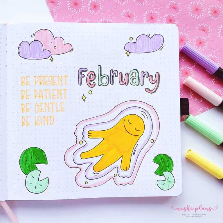 February Bullet Journal Theme Ideas (+ Plan With Me) | Masha Plans