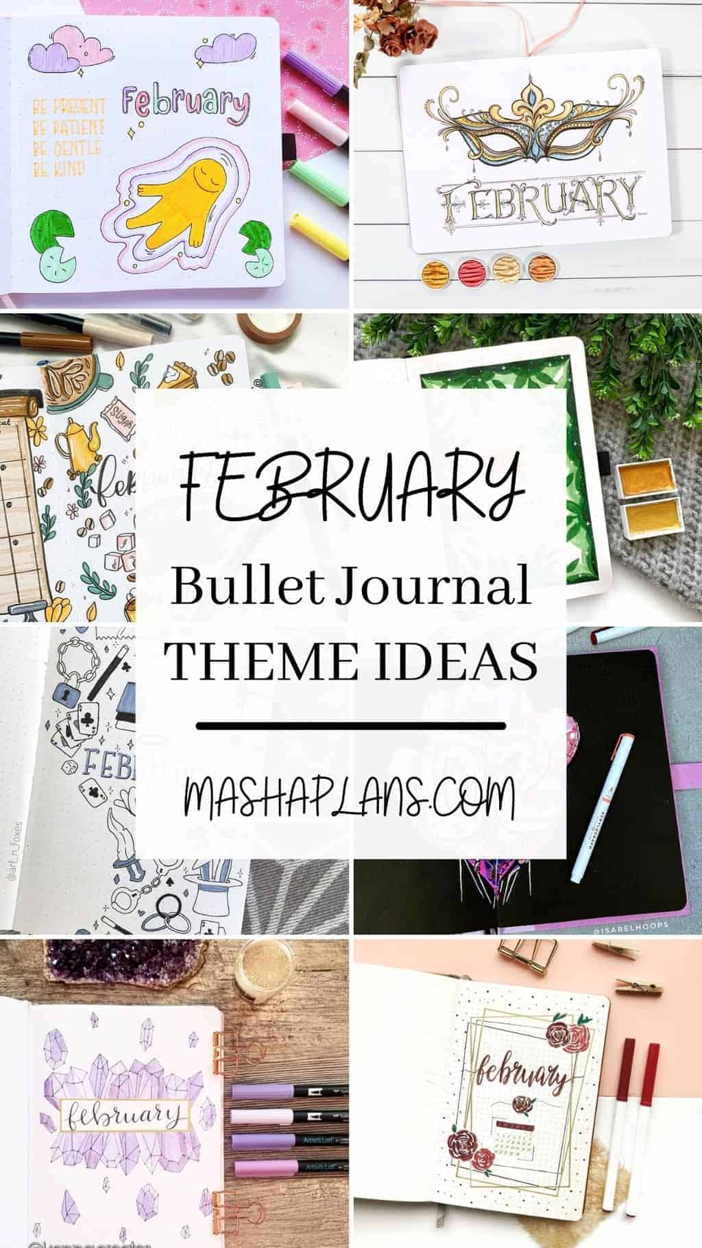 February Bullet Journal Theme Ideas (+ Plan With Me) | Masha Plans