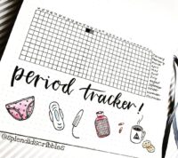 25 Period Tracker Bullet Journal Page Ideas