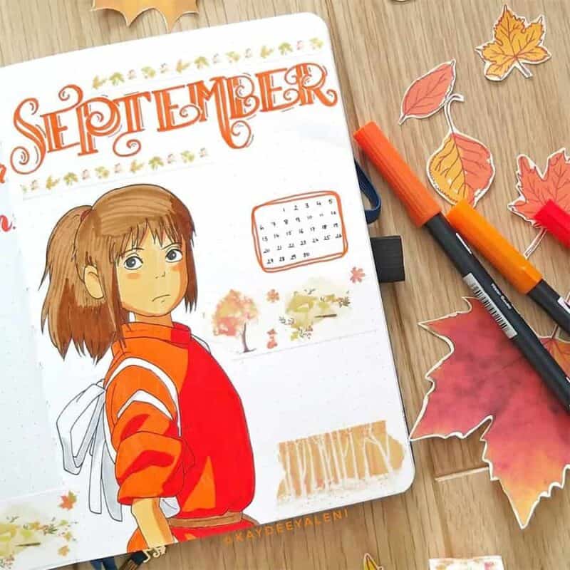 33 Cute Studio Ghibli Bullet Journal Theme Inspirations | Masha Plans