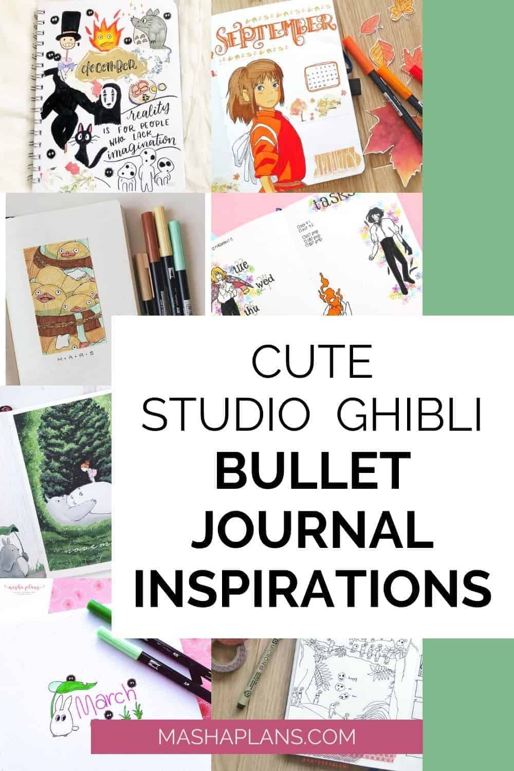 33 Cute Studio Ghibli Bullet Journal Theme Inspirations | Masha Plans