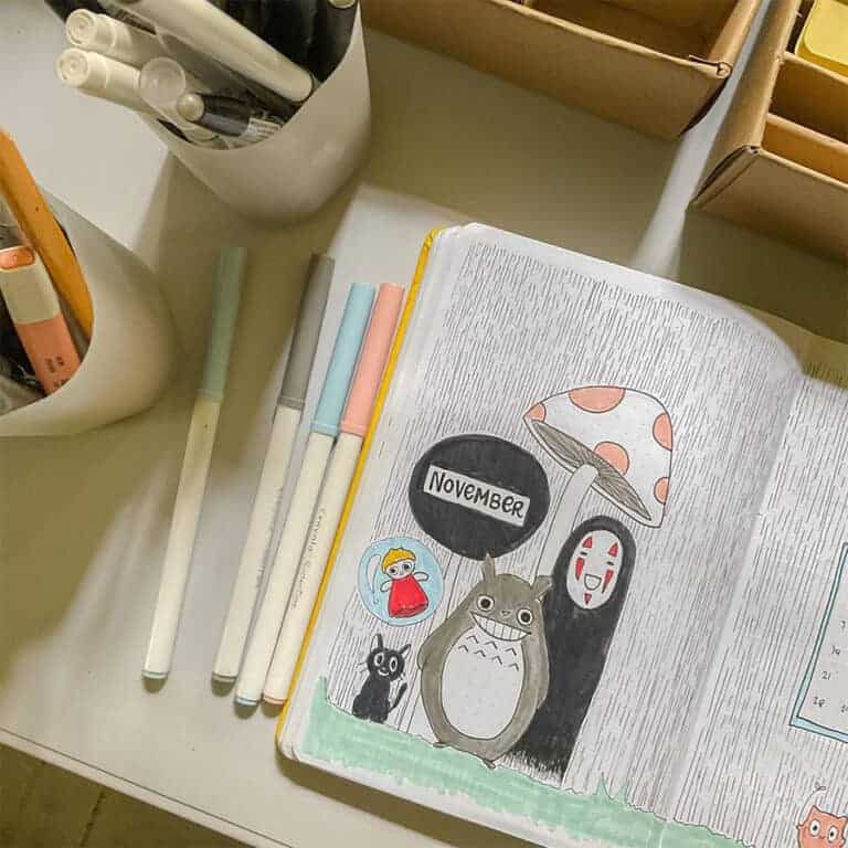 33 Cute Studio Ghibli Bullet Journal Theme Inspirations | Masha Plans