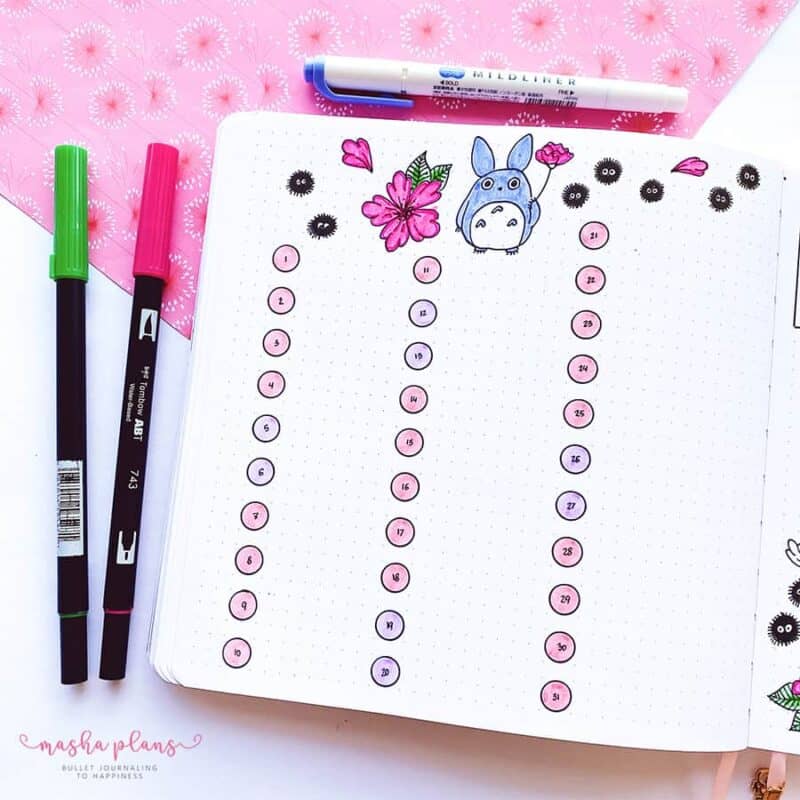 33 Cute Studio Ghibli Bullet Journal Theme Inspirations | Masha Plans