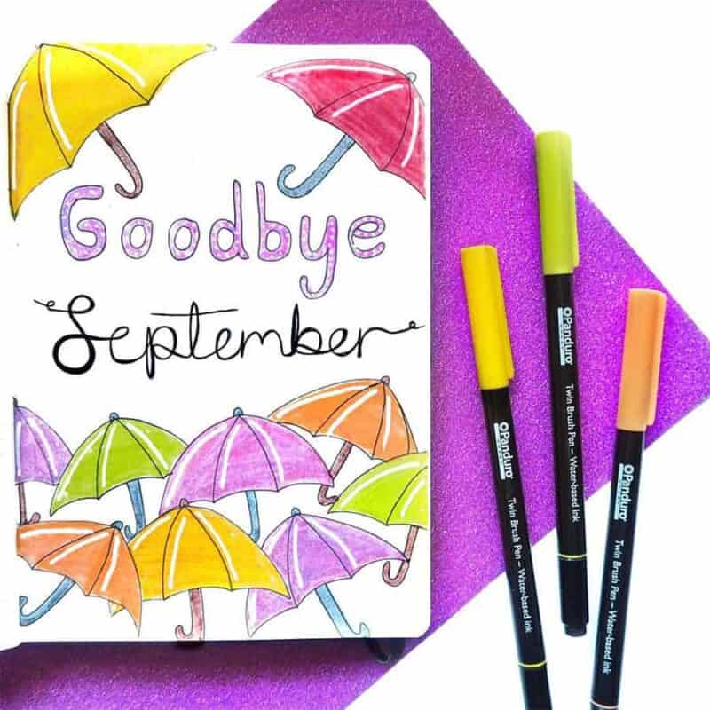 April Showers Bullet Journal Theme Inspirations | Masha Plans
