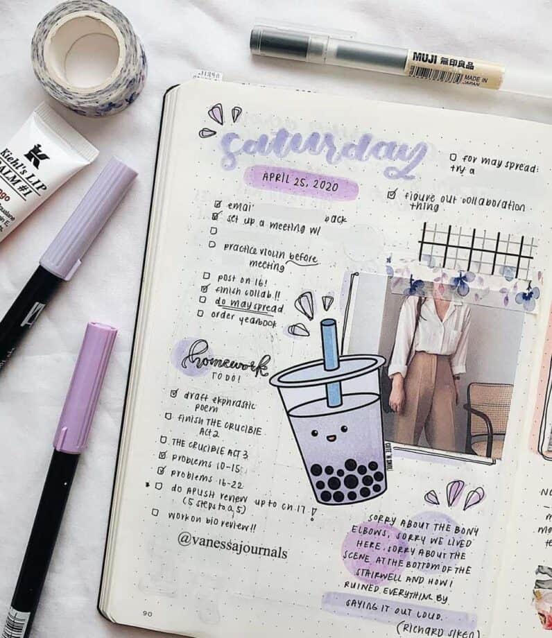 13 Bullet Journal Daily Log Inspirations | Masha Plans
