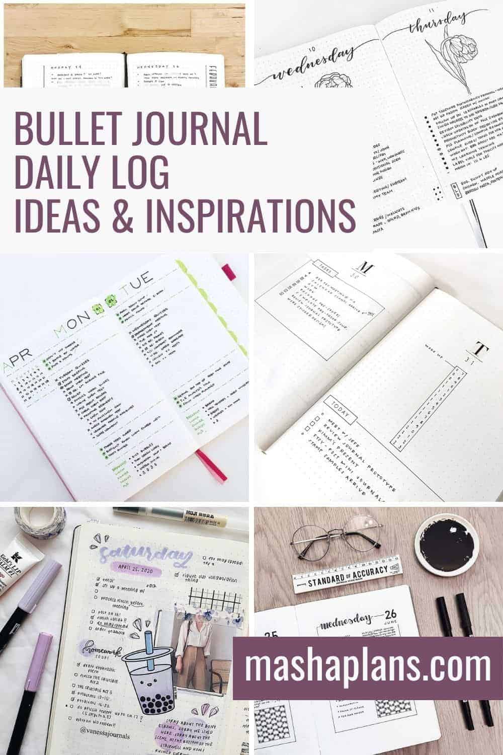 13 Bullet Journal Daily Log Inspirations | Masha Plans
