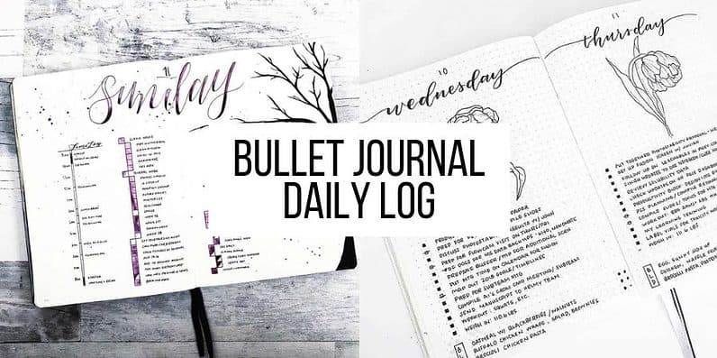 What Is A Bullet Journal Daily Log (and 13 daily spread inspirations ...