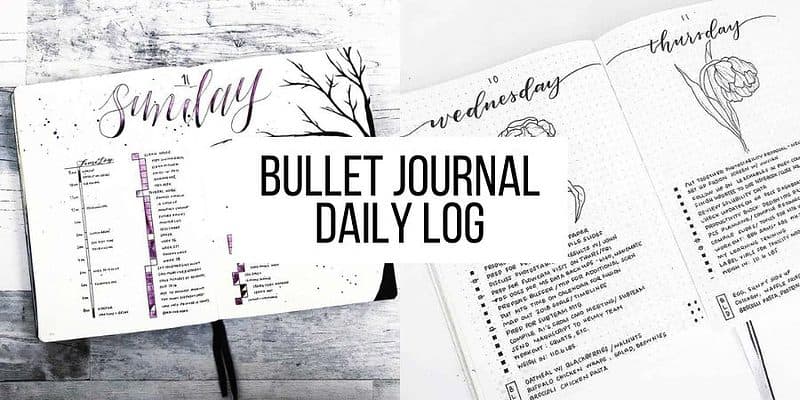 What Is A Bullet Journal Daily Log (and 13 daily spread inspirations ...