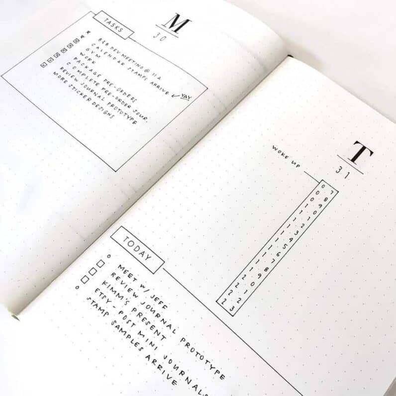 13 Bullet Journal Daily Log Inspirations | Masha Plans