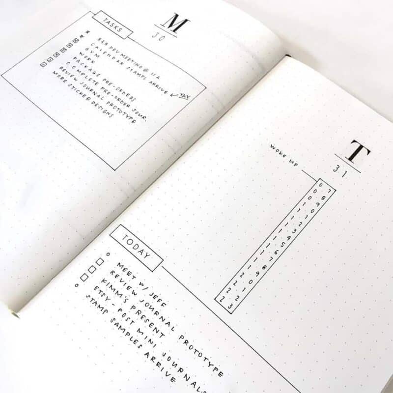 13 Bullet Journal Daily Log Inspirations | Masha Plans