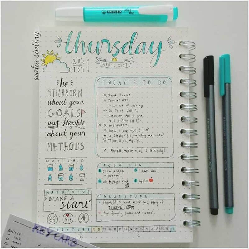 13 Bullet Journal Daily Log Inspirations | Masha Plans