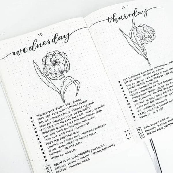 13 Bullet Journal Daily Log Inspirations | Masha Plans