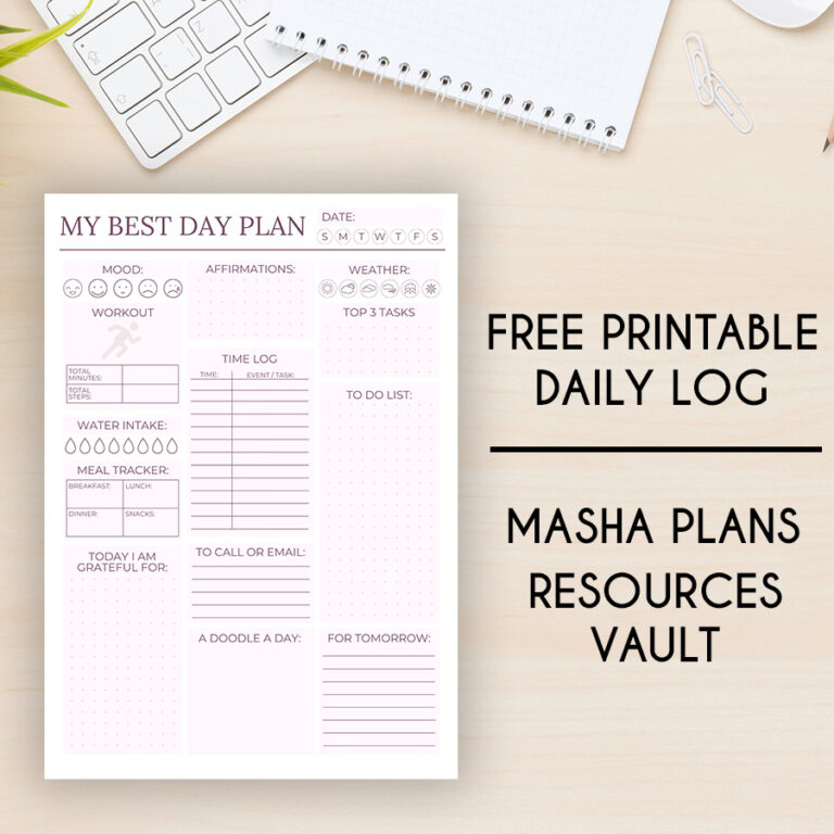 What Is A Bullet Journal Daily Log | Masha Plans