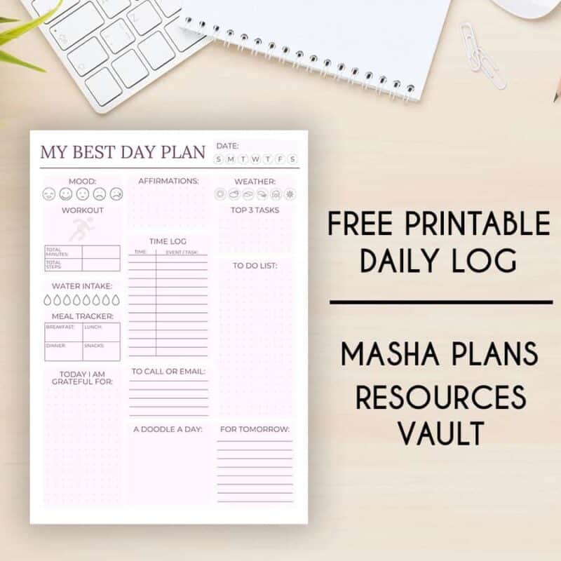 What Is A Bullet Journal Daily Log | Masha Plans