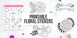 Free Printable Flower Stickers | Masha Plans