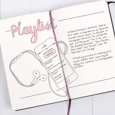 35 Bullet Journal Playlist Page Inspirations | Masha Plans