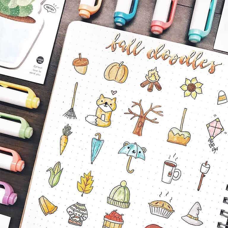 Easy Fall Doodles To Elevate Your Artistic Skills | Masha Plans