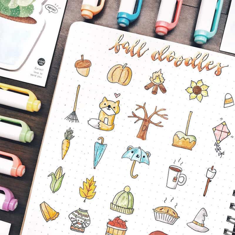Easy Fall Doodles To Elevate Your Artistic Skills | Masha Plans