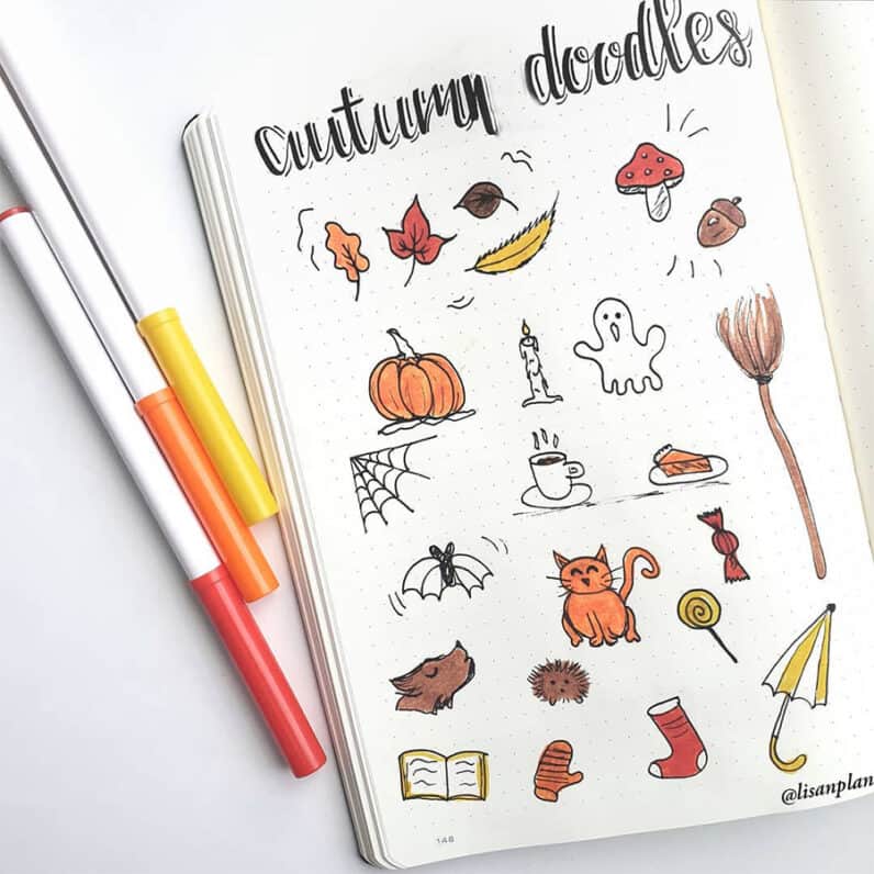 Easy Fall Doodles To Elevate Your Artistic Skills | Masha Plans